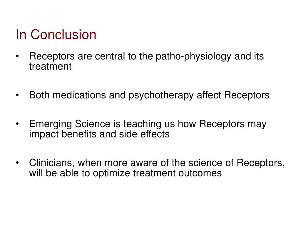 PPT - Receptor Pharmacology in Depression Treatment PowerPoint ...