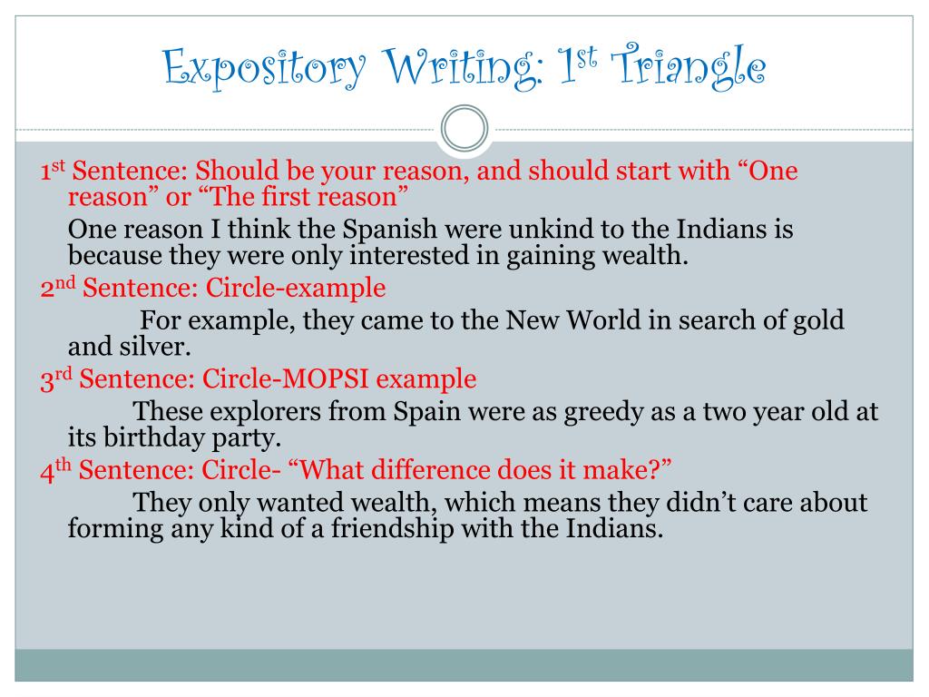 PPT - Expository Writing 4 th Grade- Mrs. Green How to complete an ...