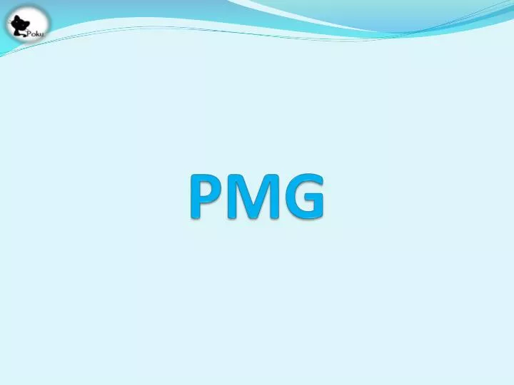 PPT - PMG PowerPoint Presentation, free download - ID:2610328