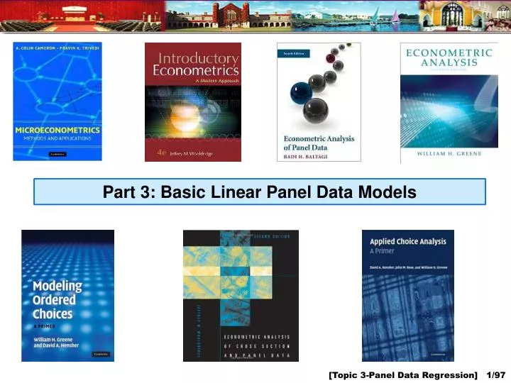 PPT - Part 3: Basic Linear Panel Data Models PowerPoint Presentation ...
