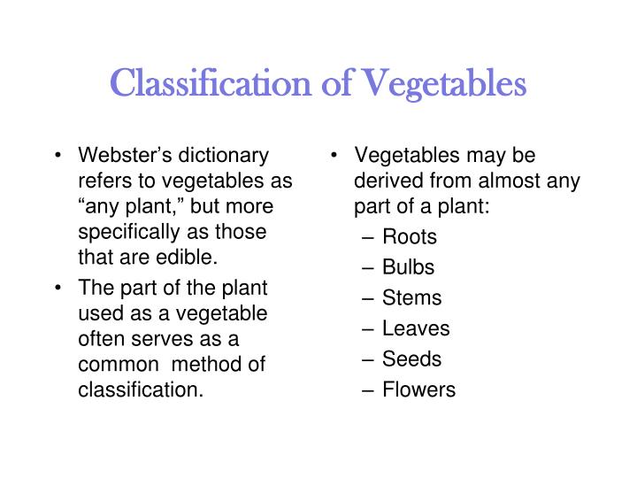 PPT - Vegetables PowerPoint Presentation - ID:2611296
