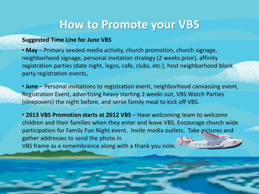 PPT - What is the primary mission of your VBS? Fun event for kids ...
