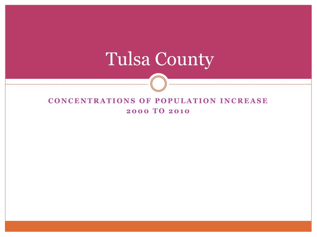 PPT - Population Trends: Tulsa County, Tulsa and North Tulsa 2000 to ...