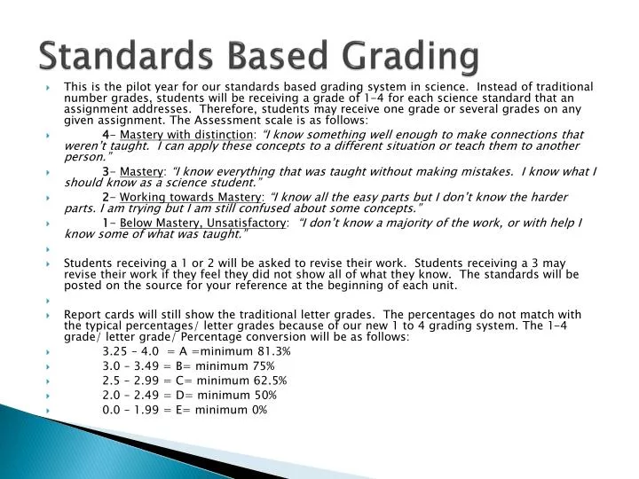 PPT - Standards Based Grading PowerPoint Presentation, free download ...