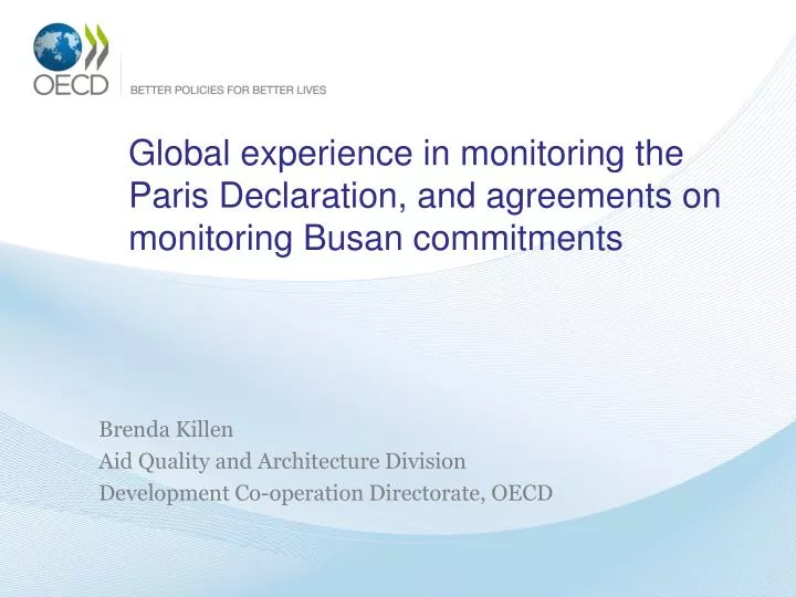 PPT - Brenda Killen Aid Quality and Architecture Division Development ...