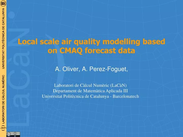PPT - Local scale air quality modelling based on CMAQ forecast data ...