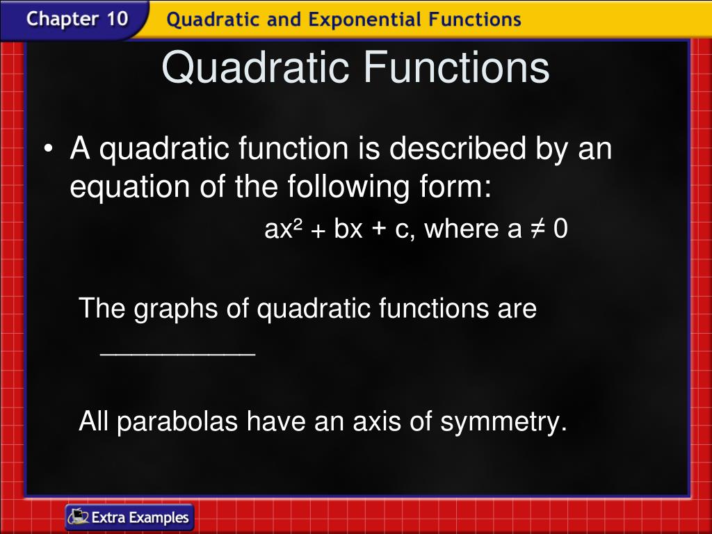 PPT - Quadratic Functions PowerPoint Presentation, free download - ID ... PPT - Quadratic Functions PowerPoint Presentation, free download - ID ...