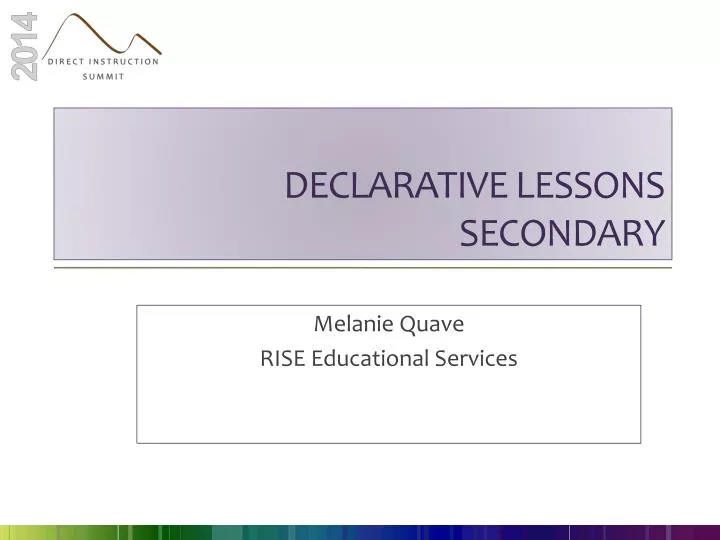 PPT - Declarative lessons secondary PowerPoint Presentation, free ... PPT - Declarative lessons secondary PowerPoint Presentation, free ...