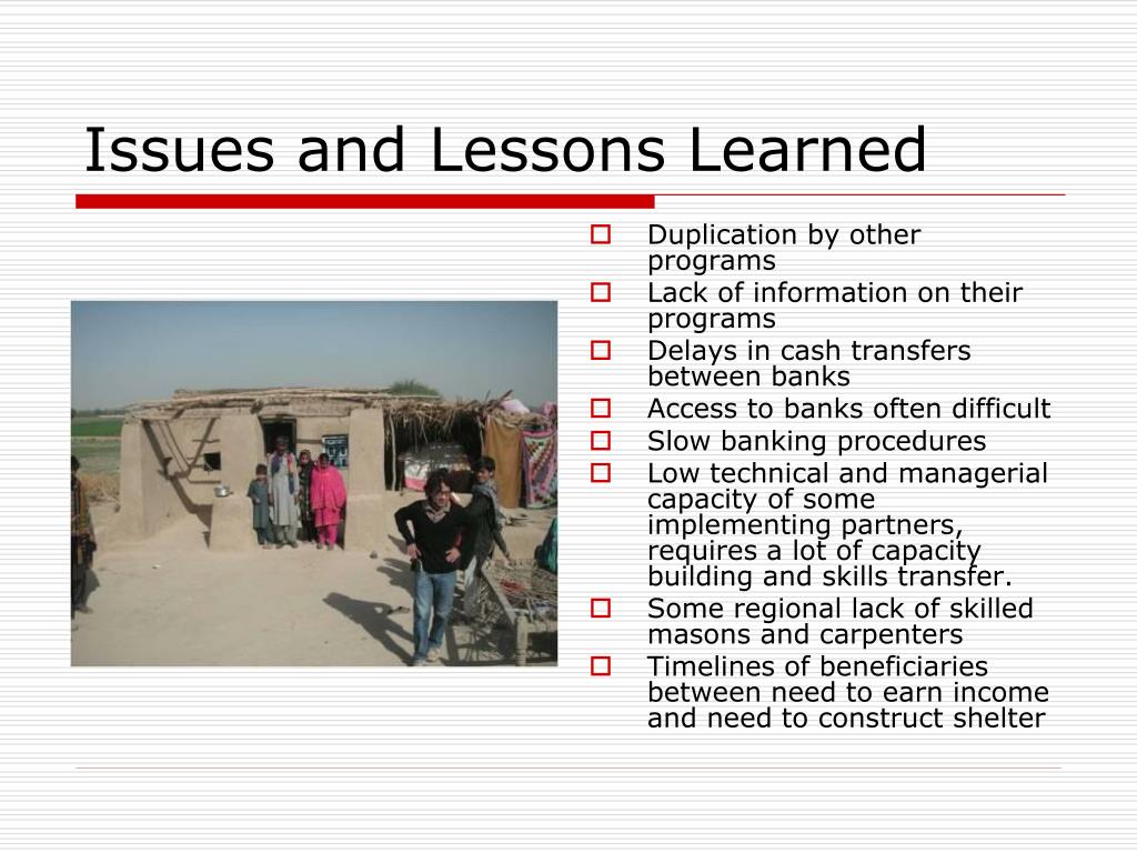 PPT - IOM Pakistan- One Room Shelter Program PowerPoint Presentation ...