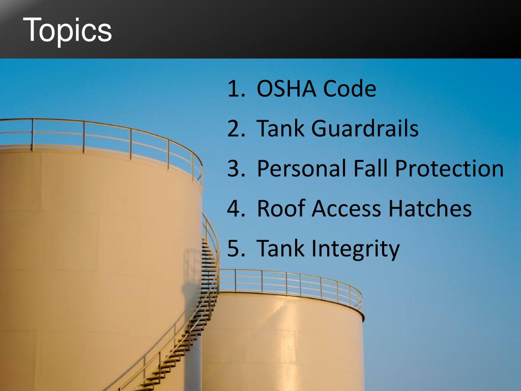 PPT - Fall Protection & Tank Top Safety PowerPoint Presentation - ID ...
