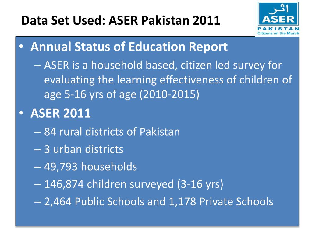 PPT - By Ravish Amjad (Research & Policy Analyst) ITA / ASER Pakistan ...