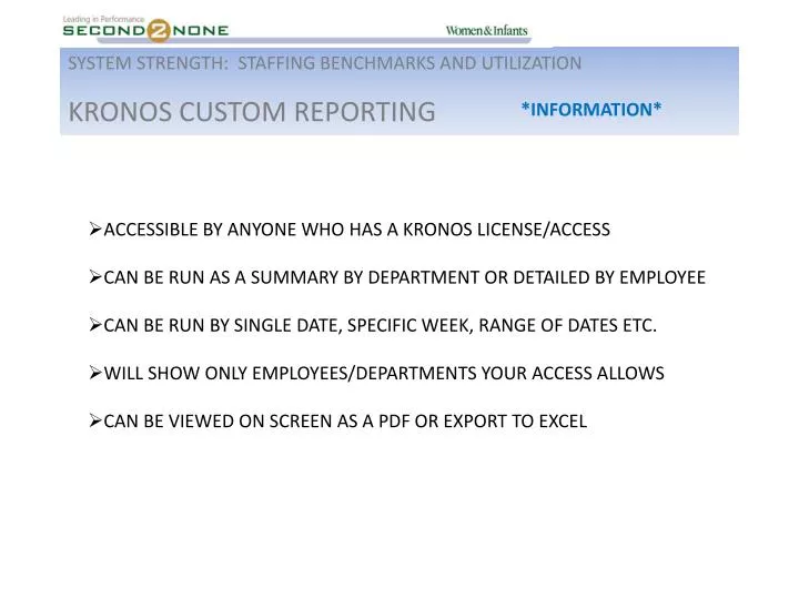 PPT - SYSTEM STRENGTH: STAFFING BENCHMARKS AND UTILIZATION KRONOS ...