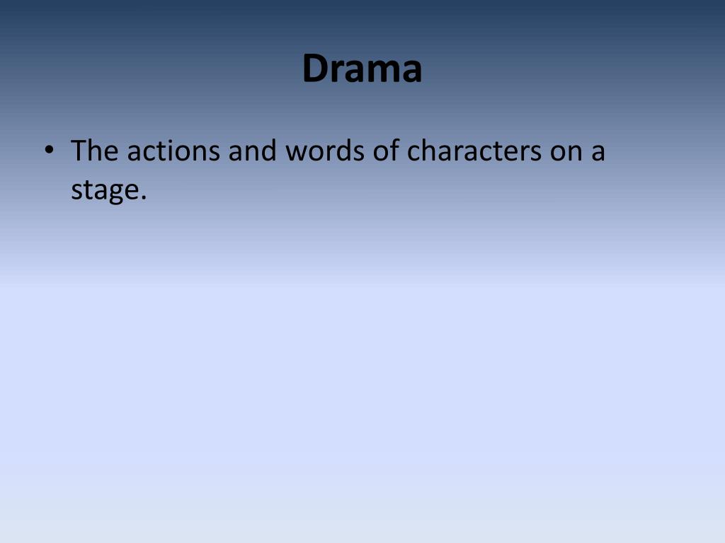 PPT - Drama Terms and Vocabulary PowerPoint Presentation, free download ...