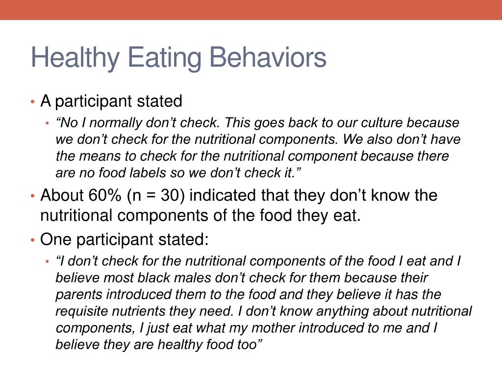 PPT - Health Promotion programs and healthy lifestyle: Black males ...
