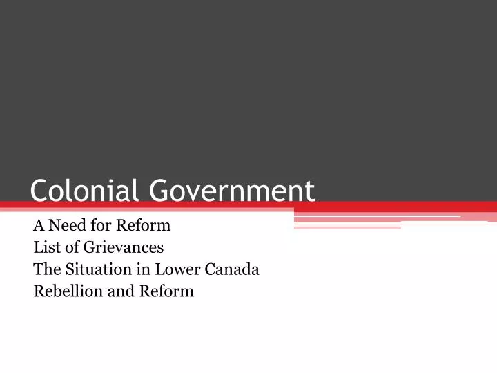 PPT - Colonial Government PowerPoint Presentation, free download - ID ...