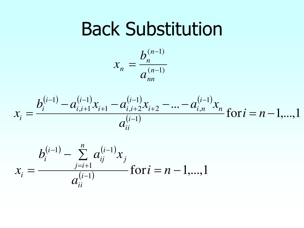 Ppt Gaussian Elimination Powerpoint Presentation Free Download Id