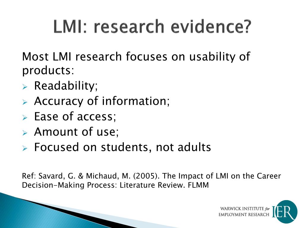 PPT - LABOUR MARKET INFORMATION (LMI) IN CAREER GUIDANCE: PIVOTAL OR ...