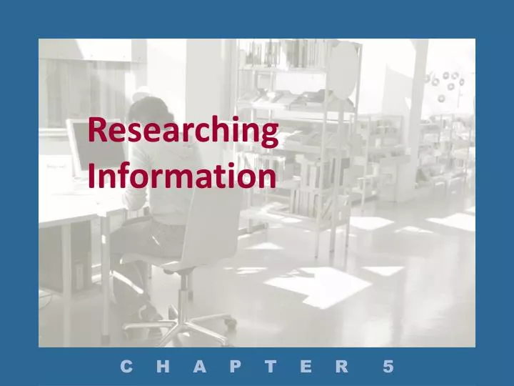 PPT - Researching Information PowerPoint Presentation, free download ...
