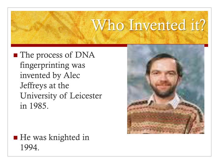 PPT - DNA Fingerprinting PowerPoint Presentation - ID:2617307