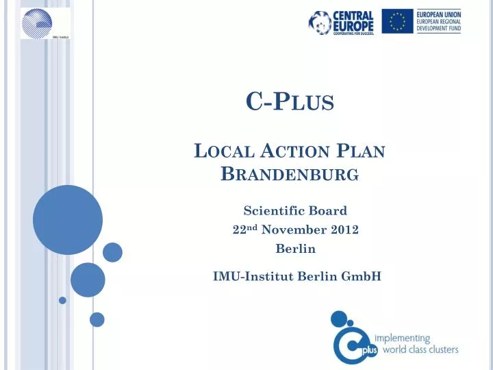 PPT - C-Plus Local Action Plan Brandenburg PowerPoint Presentation ...