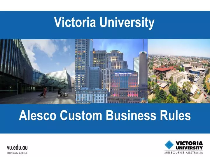 PPT - Victoria University PowerPoint Presentation, free download - ID ...