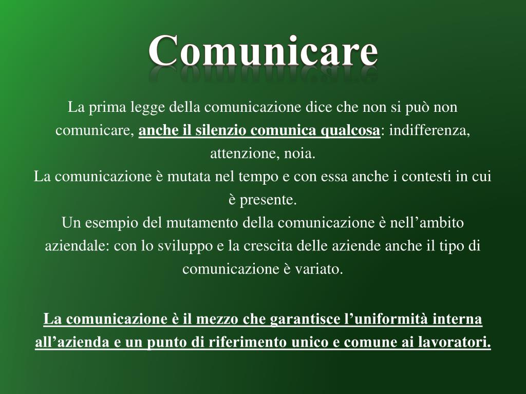 PPT - LA COMUNICAZIONE DELLA SICUREZZA NELLE AZIENDE PowerPoint ...