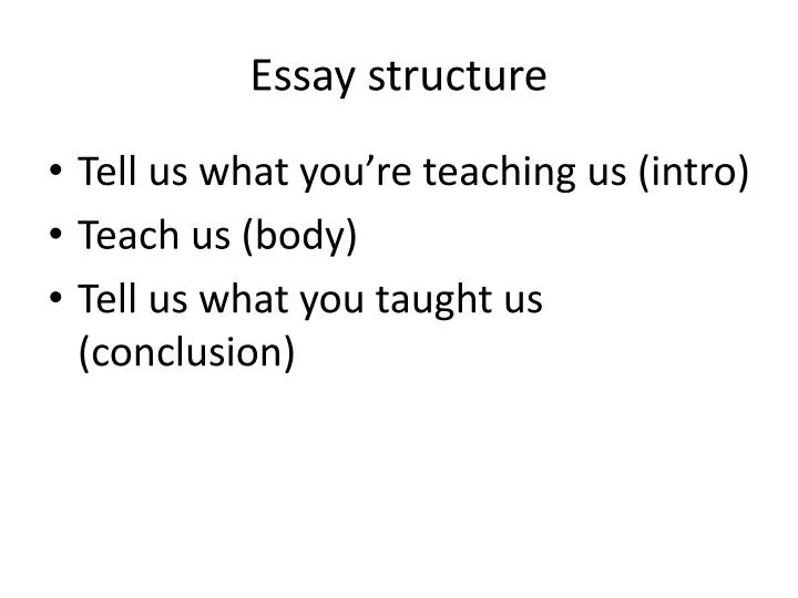 PPT - Essay structure PowerPoint Presentation, free download - ID:2617806
