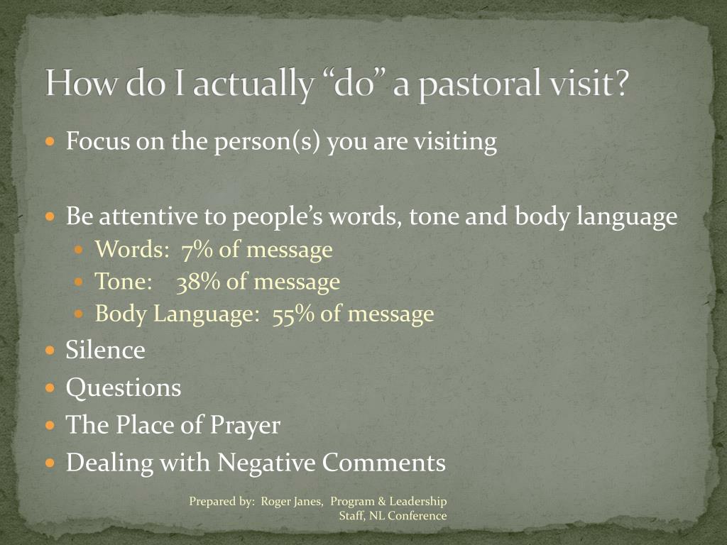 PPT - Pastoral Care & Visitation PowerPoint Presentation, free download ...