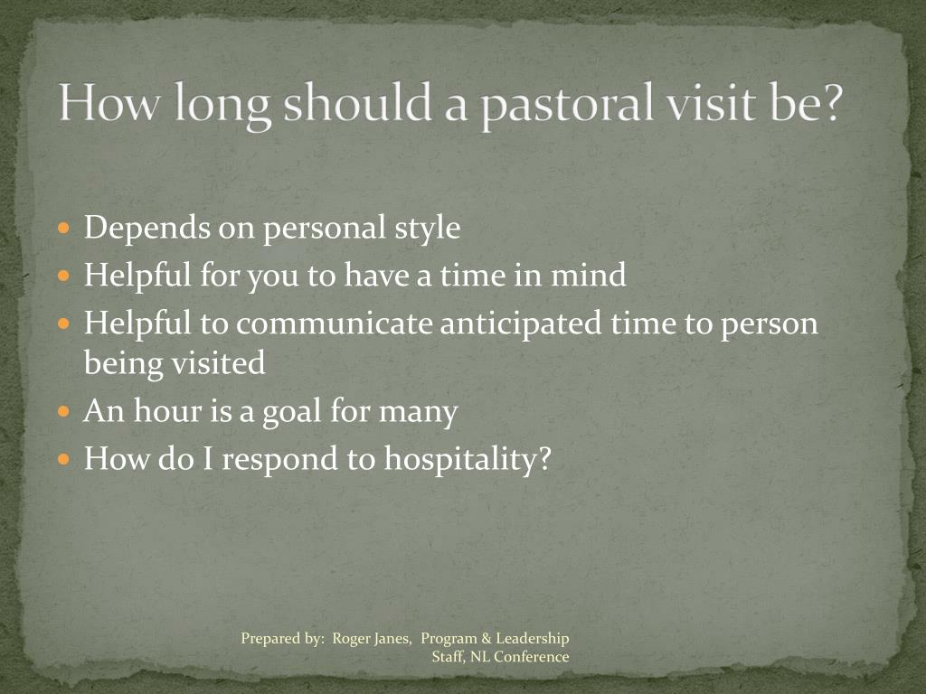 PPT - Pastoral Care & Visitation PowerPoint Presentation, free download ...