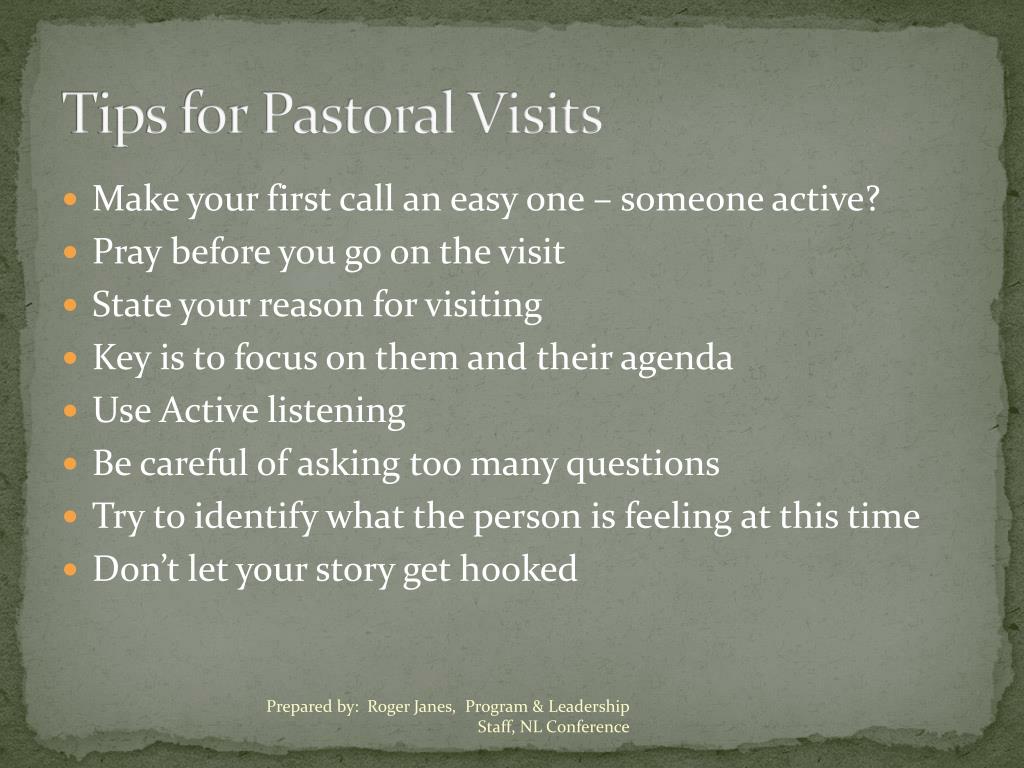 PPT - Pastoral Care & Visitation PowerPoint Presentation, free download ...