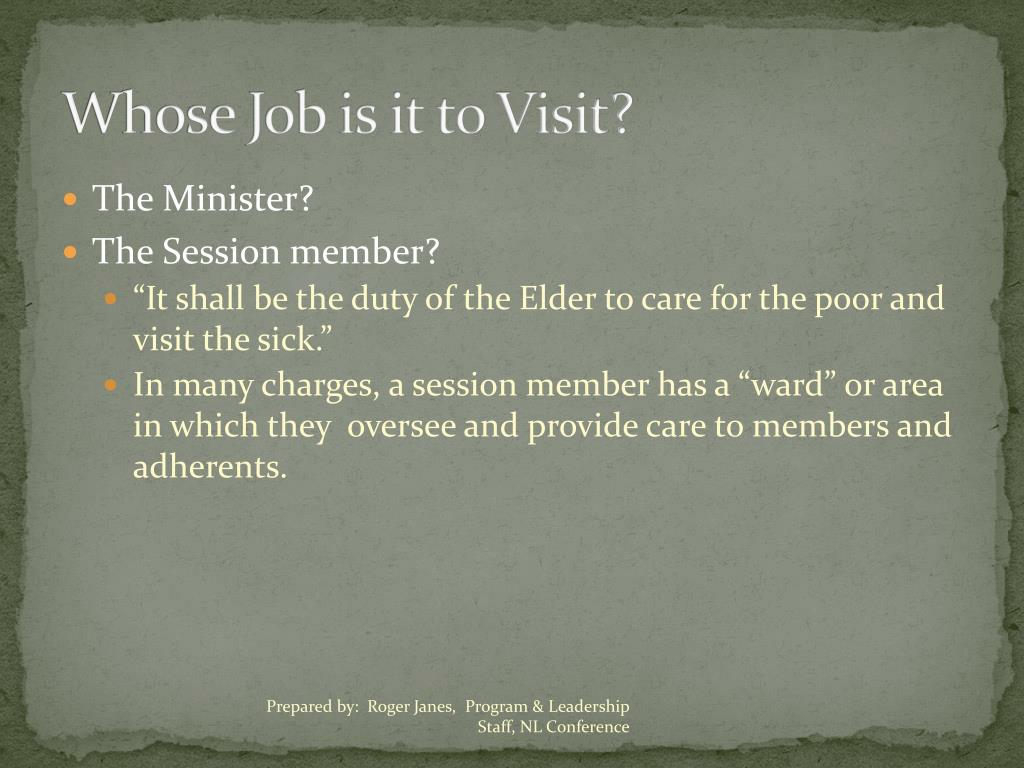 PPT - Pastoral Care & Visitation PowerPoint Presentation, free download ...