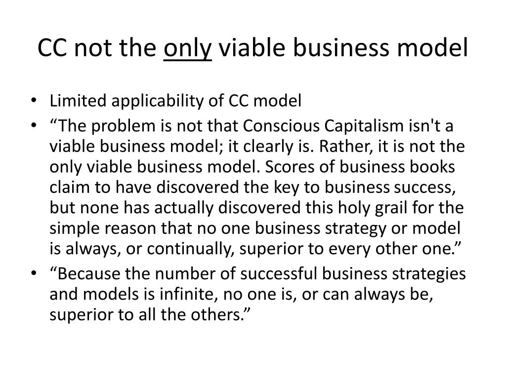 PPT - Conscious Capitalism (CC) Conscious Business (CB) PowerPoint ...