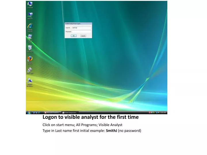 PPT - Logon to visible analyst for the first time PowerPoint ...