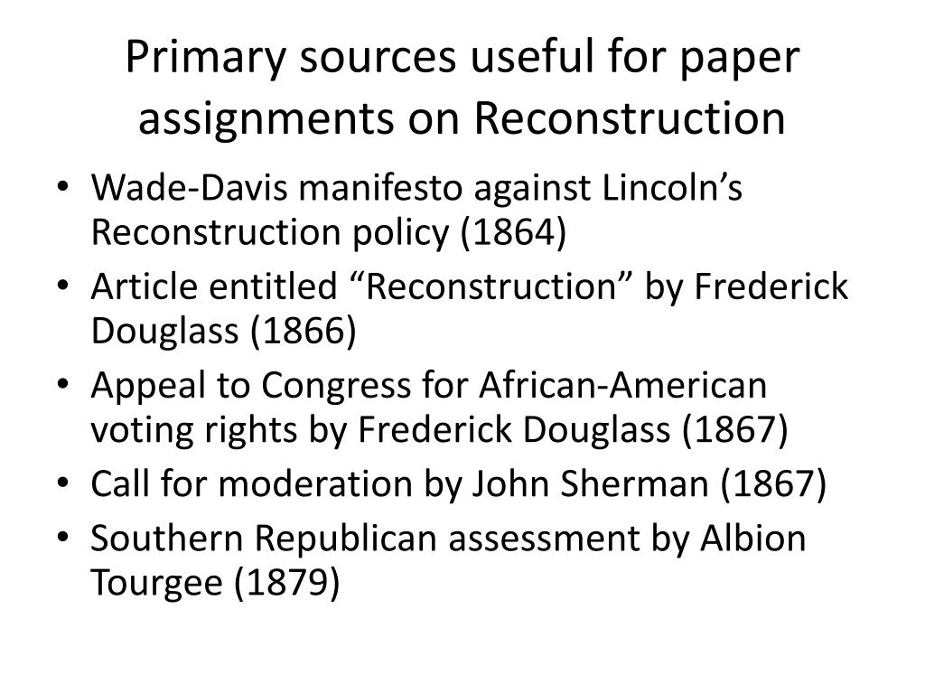 PPT - Contested Visions: The Civil War and Reconstruction (1861-1877 ...