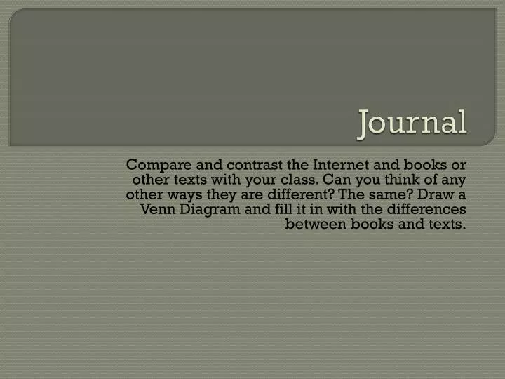 PPT - Journal PowerPoint Presentation, free download - ID:2618143