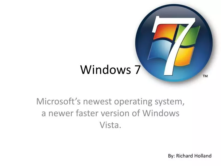 PPT - Windows 7 PowerPoint Presentation, free download - ID:2619078