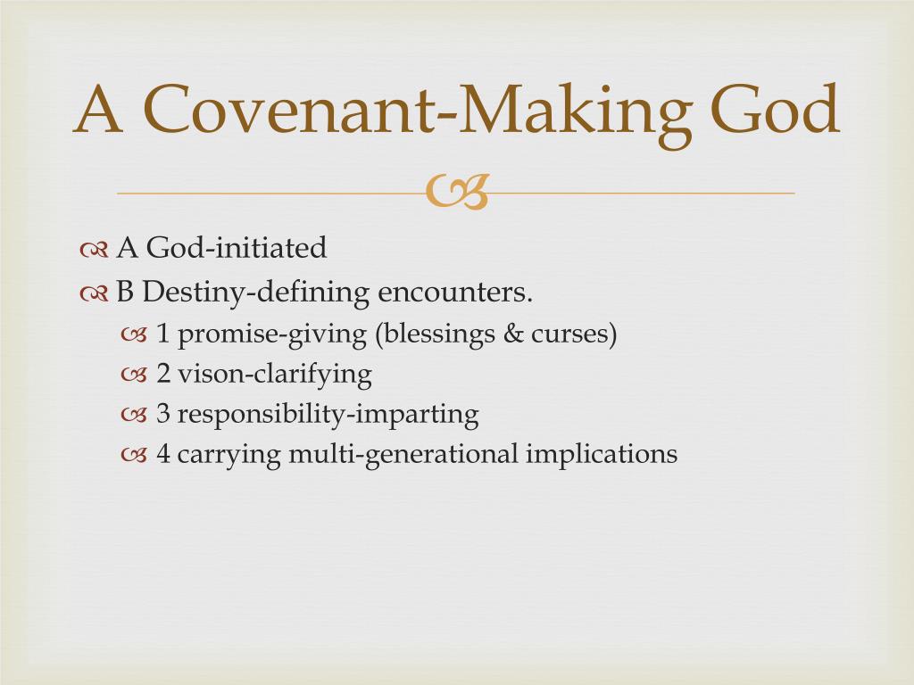 PPT - The Covenant -Making God & YWAM PowerPoint Presentation, free ...