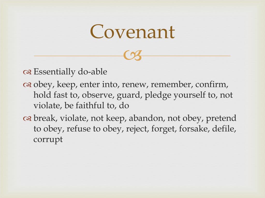 PPT - The Covenant -Making God & YWAM PowerPoint Presentation, free ...