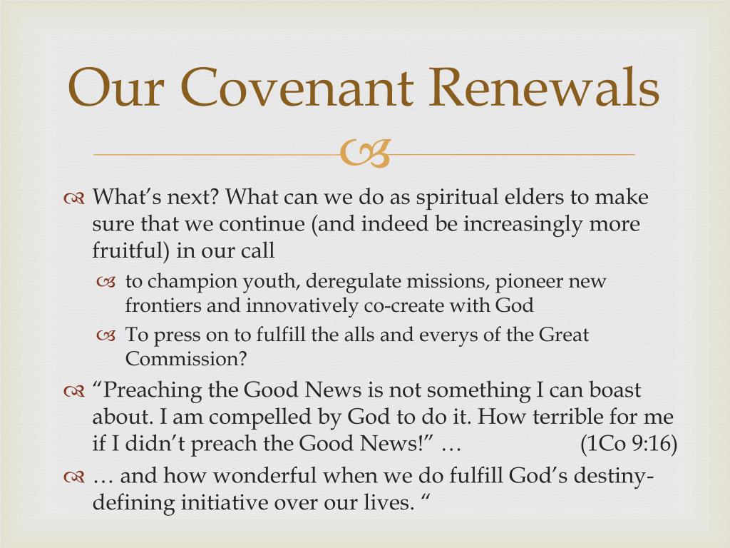 PPT - The Covenant -Making God & YWAM PowerPoint Presentation, free ...