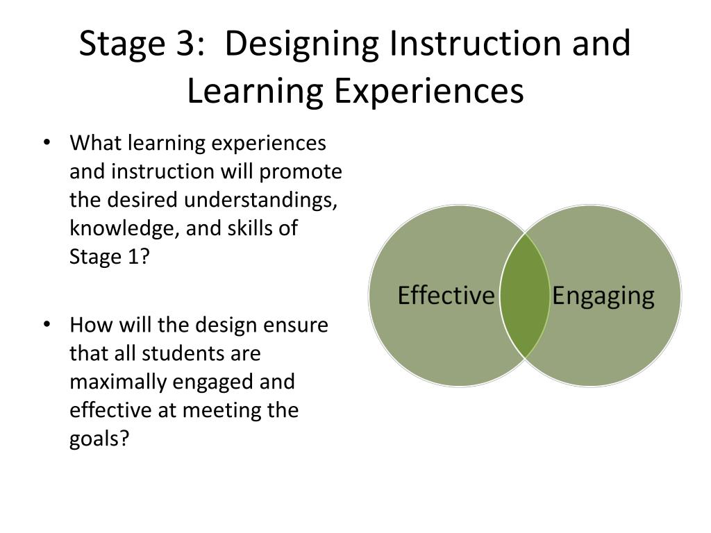 PPT - Understanding by Design Stage 3: Learning Plan PowerPoint ...