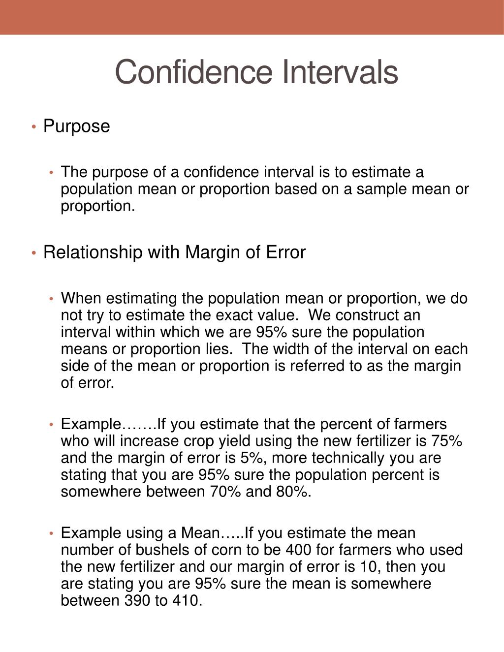 PPT - Constructing and Interpreting Confidence Intervals PowerPoint ... PPT - Constructing and Interpreting Confidence Intervals PowerPoint ...