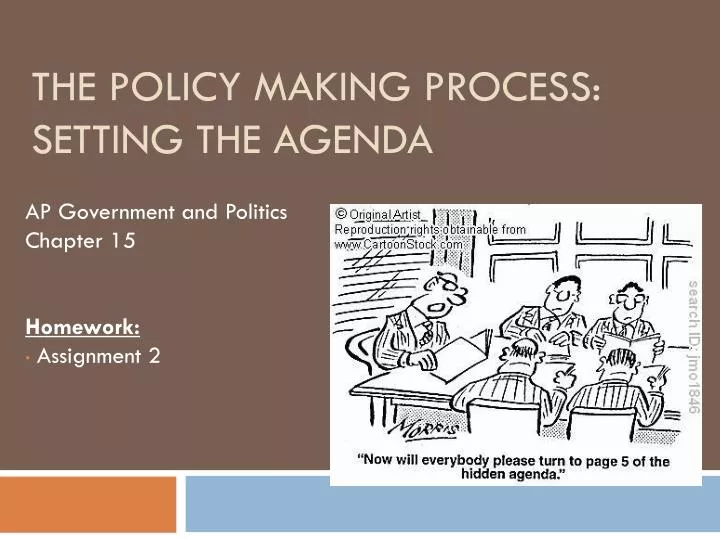 PPT - The Policy Making Process: Setting the Agenda PowerPoint ...