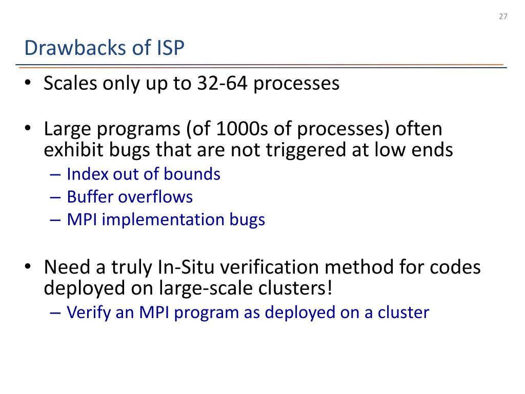 Ppt Scalable Formal Dynamic Verification Of Mpi Programs Through Distributed Causality