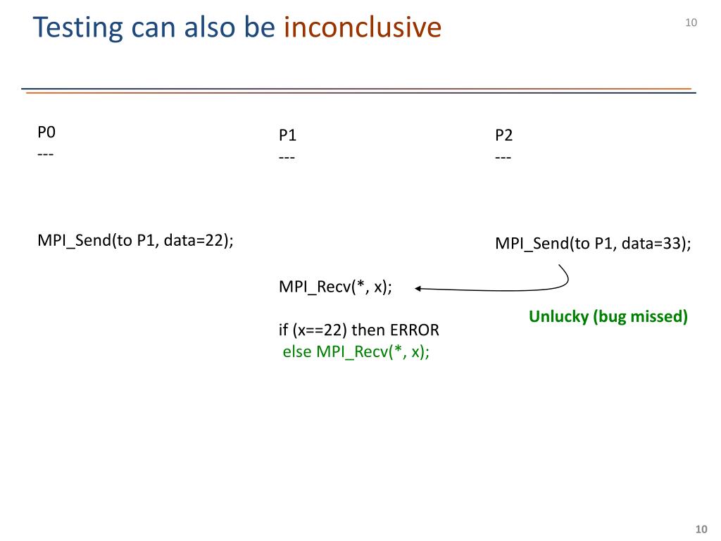 Ppt Scalable Formal Dynamic Verification Of Mpi Programs Through Distributed Causality