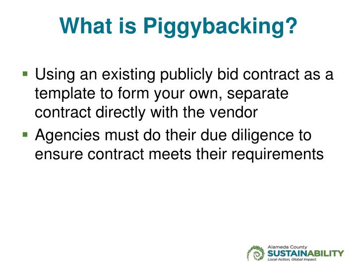 PPT - Piggybacking on Alameda County Contracts PowerPoint Presentation ...