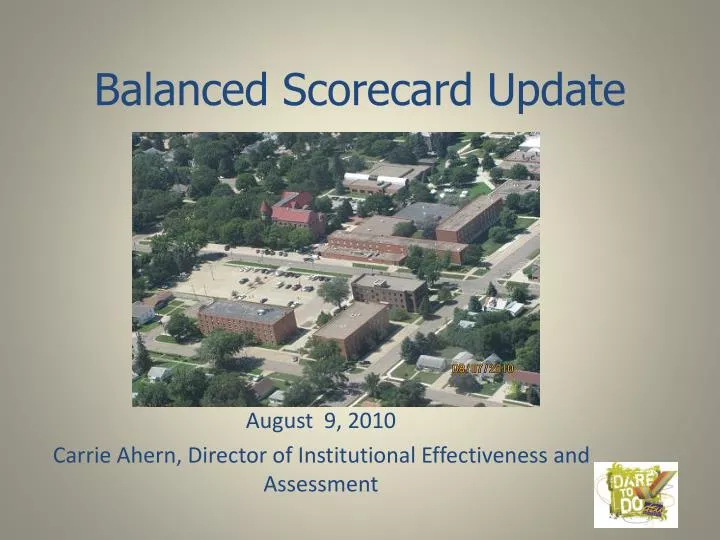 PPT - Balanced Scorecard Update PowerPoint Presentation, free download ...