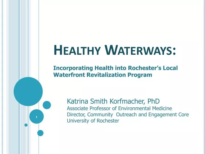 PPT - Healthy Waterways: PowerPoint Presentation, free download - ID ...