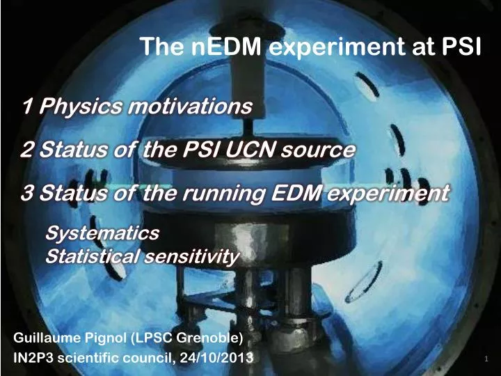 PPT - The nEDM experiment at PSI PowerPoint Presentation, free download ...