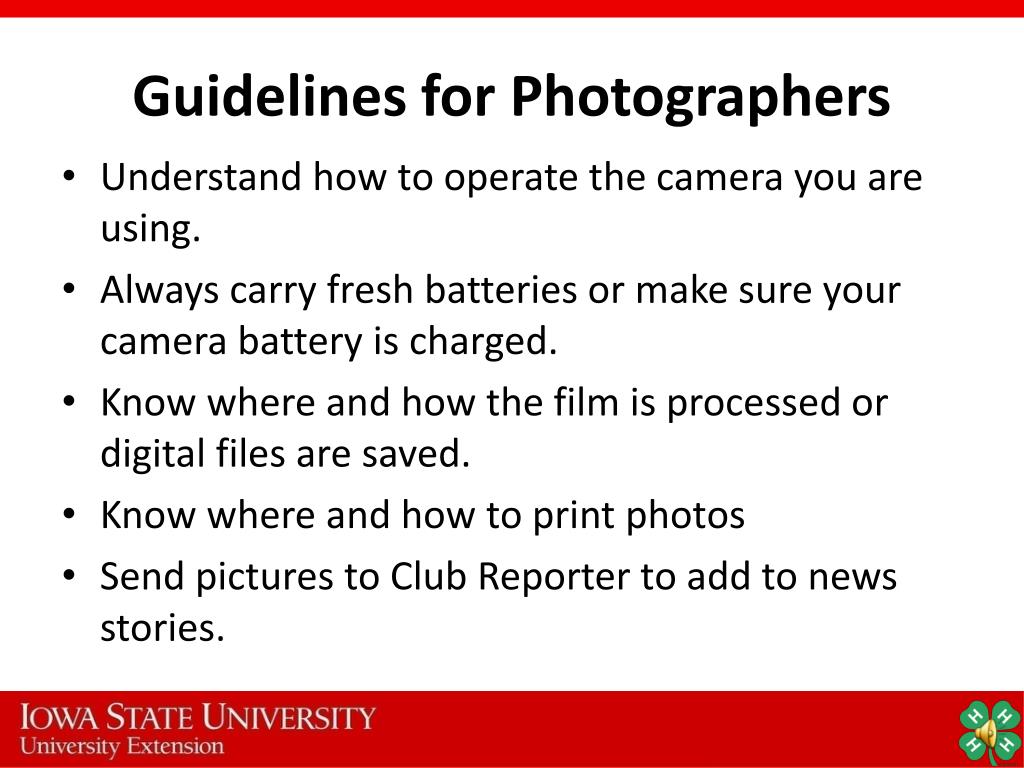 PPT - 4- H Officer Training: Club Photographer PowerPoint Presentation ...
