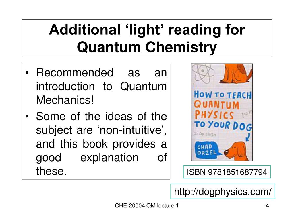 PPT - CHE-20004: PHYSICAL CHEMISTRY QUANTUM CHEMISTRY: LECTURE 1 Dr Rob ...
